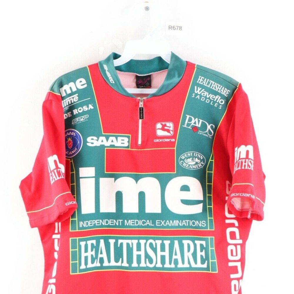 Vintage Ime Saab Scania Bicycle Cycling Jersey - Gem